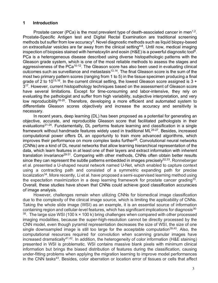 Automated Prostate Cancer Diagnosis Based on Gleason Grading Using Convolutional Neural Network ...