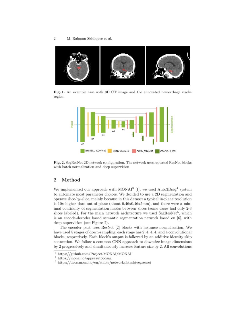 Automated segmentation of intracranial hemorrhages from 3D CT | DeepAI