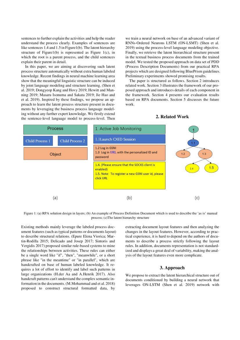 Automatic Business Process Structure Discovery using Ordered Neurons ...