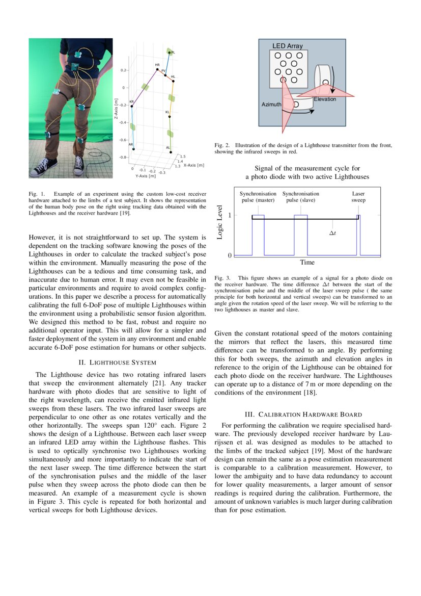 Automatic Calibration of a Six-Degrees-of-Freedom Pose Estimation System | DeepAI
