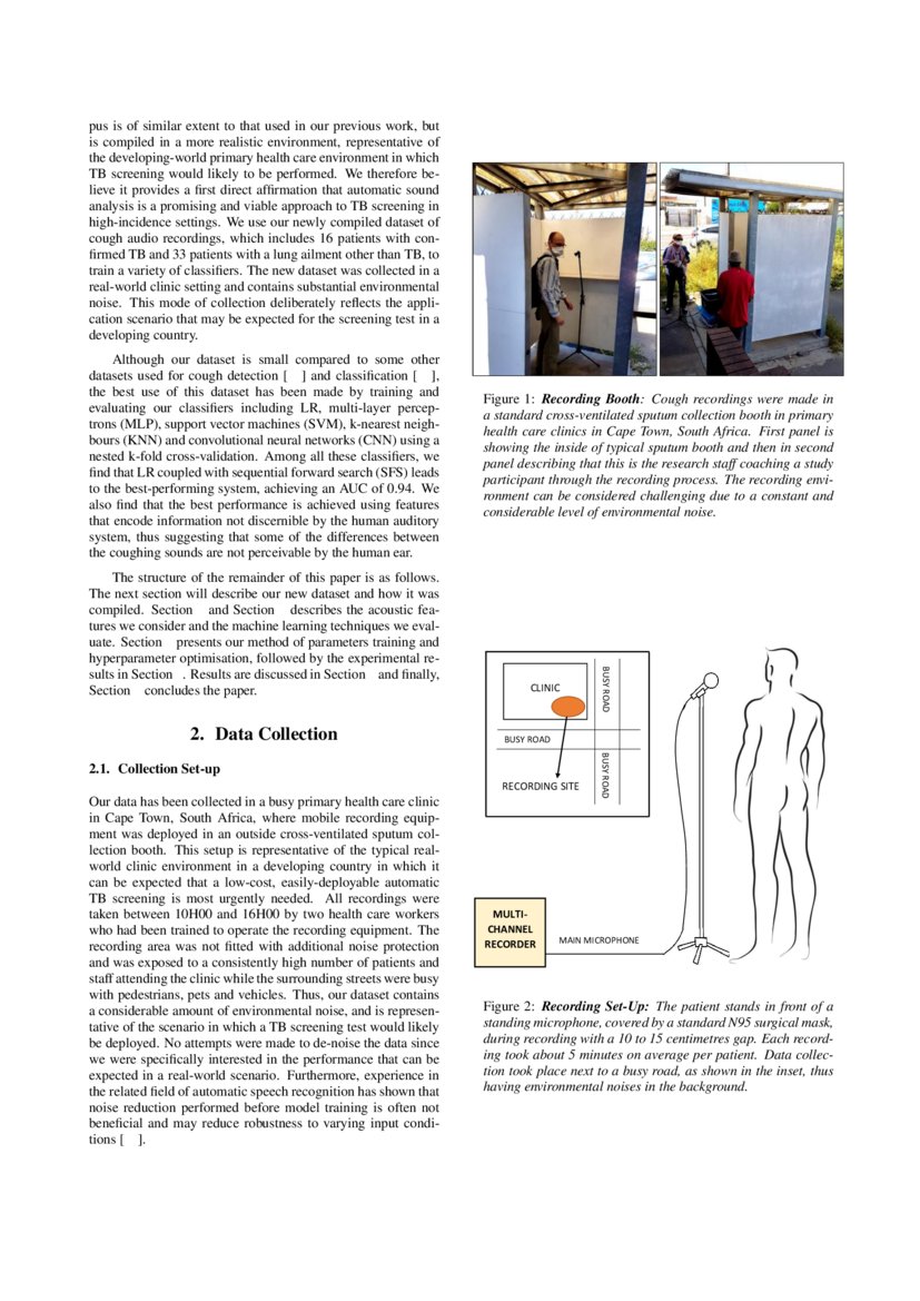 Automatic Cough Classification For Tuberculosis Screening In A Real World Environment Deepai