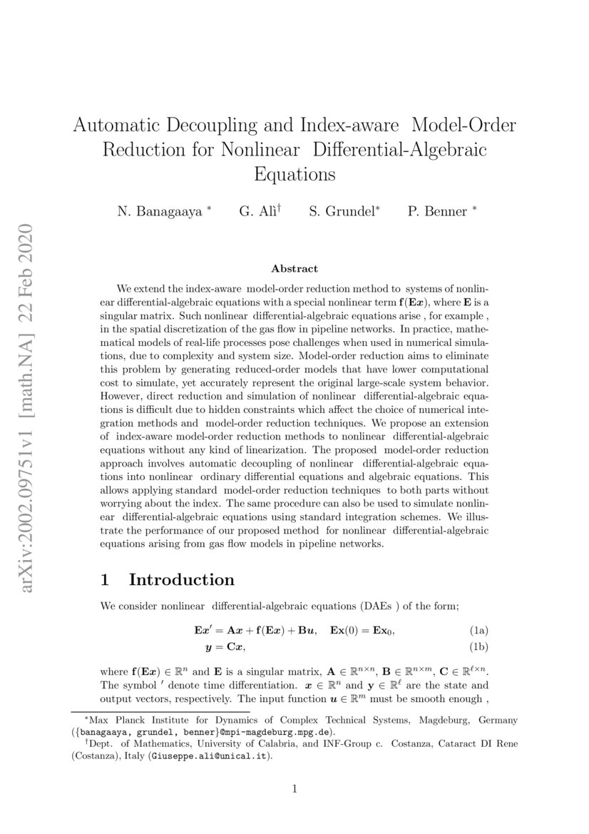 Automatic Decoupling And Index Aware Model Order Reduction For