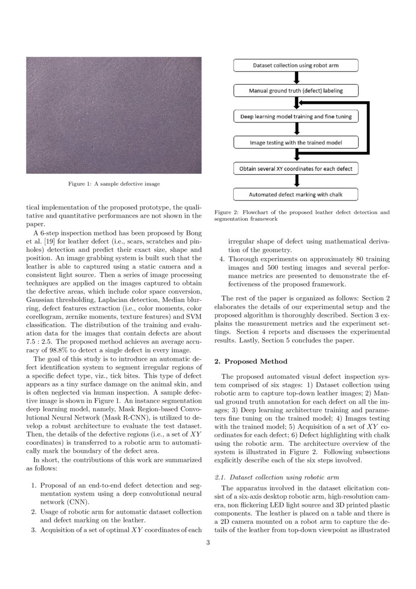 Automatic Defect Segmentation On Leather With Deep Learning Deepai