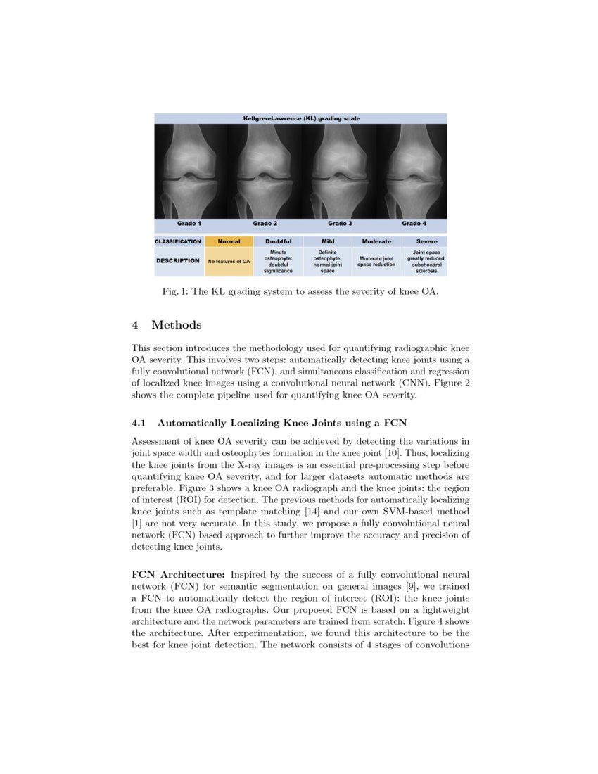 Automatic Detection of Knee Joints and Quantification of Knee ...