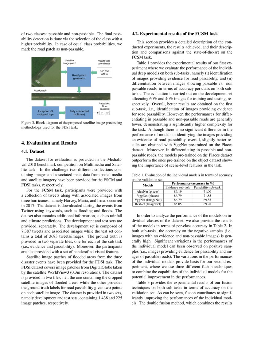 Automatic detection of passable roads after floods in remote sensed and ...