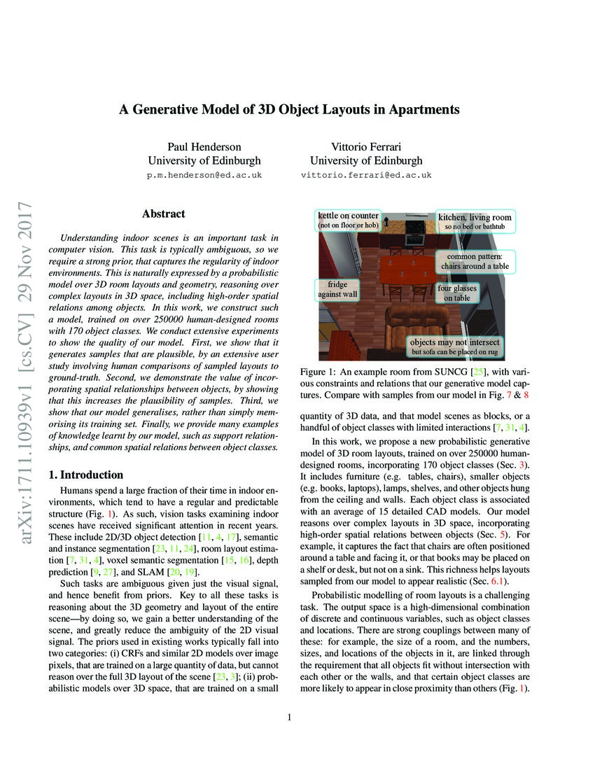 Automatic Generation of Constrained Furniture Layouts | DeepAI