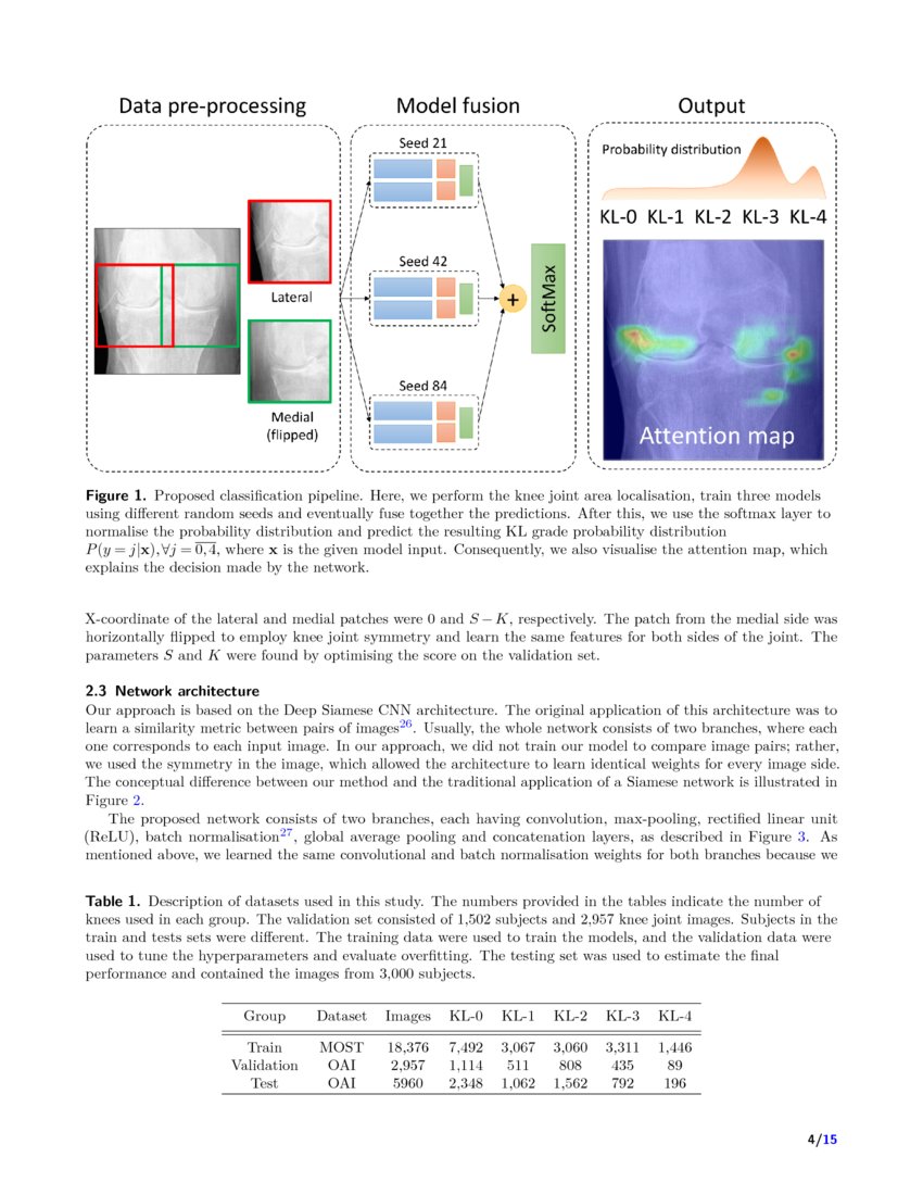 Automatic Knee Osteoarthritis Diagnosis from Plain Radiographs: A Deep ...