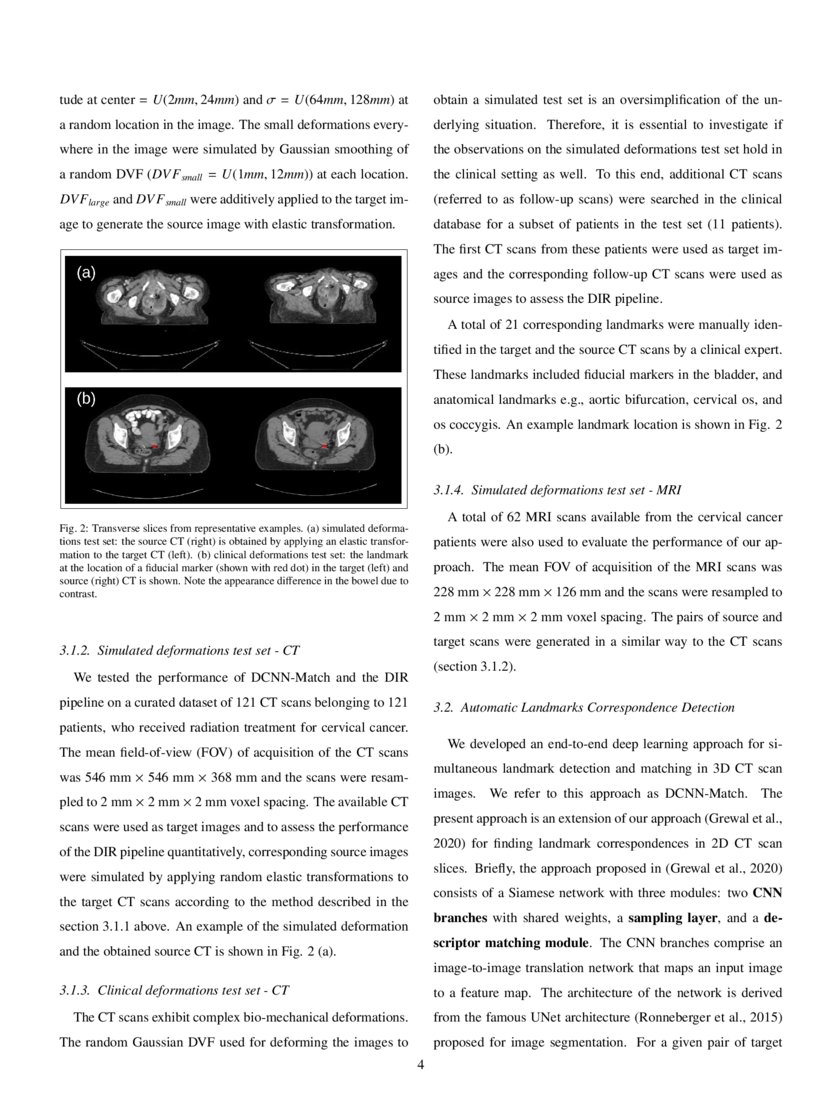 Automatic Landmarks Correspondence Detection in Medical Images with an ...