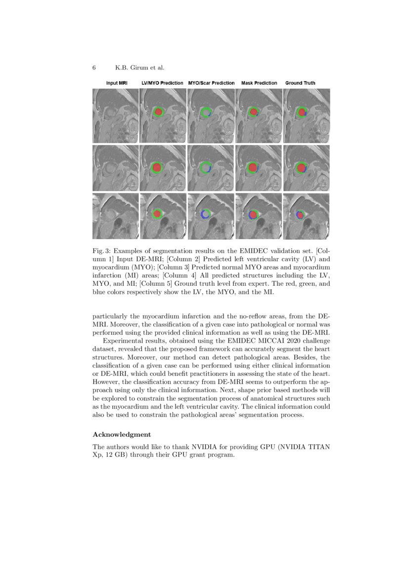 Automatic Myocardial Infarction Evaluation From Delayed Enhancement Cardiac Mri Using Deep
