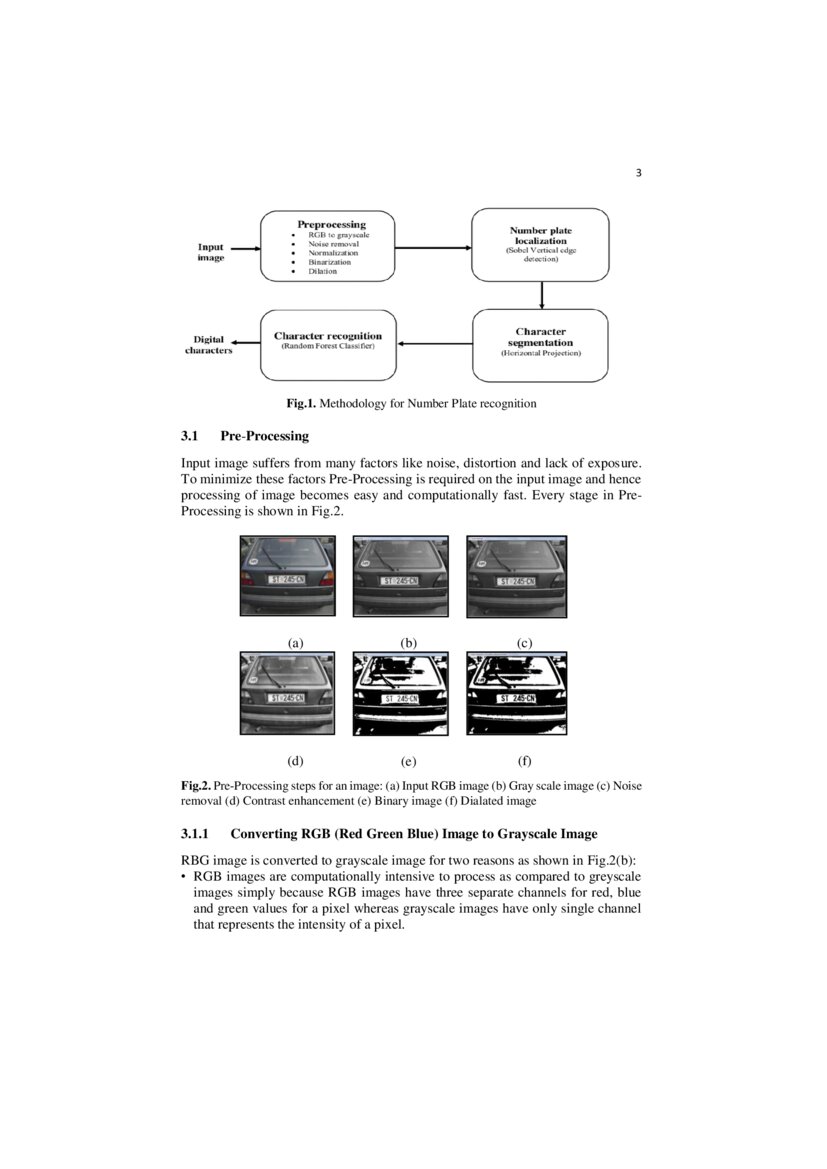 Automatic Number Plate Recognition Using Random Forest Classifier Deepai