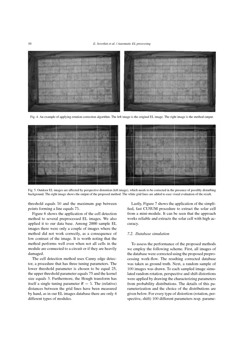 Automatic Processing And Solar Cell Detection In Photovoltaic Electroluminescence Images Deepai