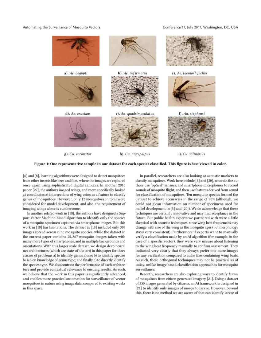 Automating the Surveillance of Mosquito Vectors from Trapped Specimens ...