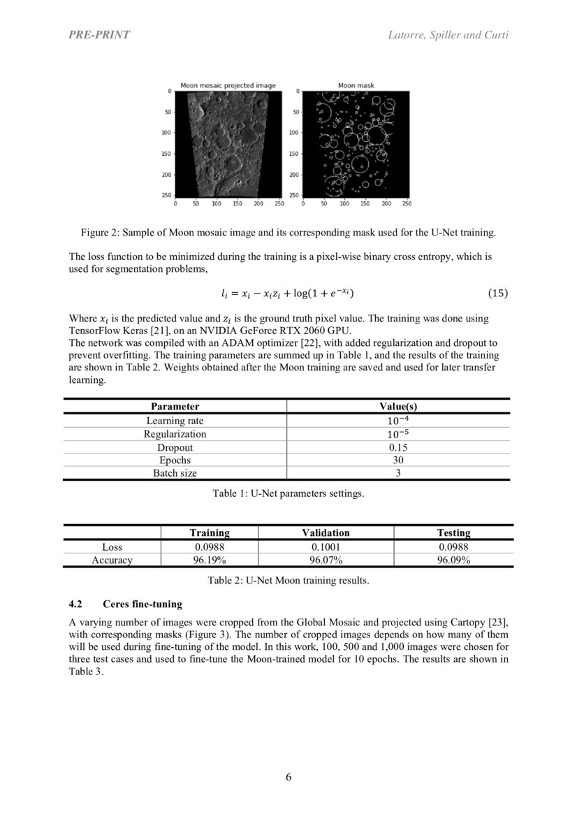 Autonomous Crater Detection On Asteroids Using A Fully Convolutional Neural Network Deepai
