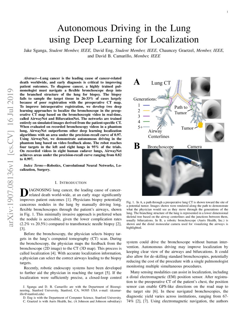 Autonomous Driving in the Lung using Deep Learning for Localization ...