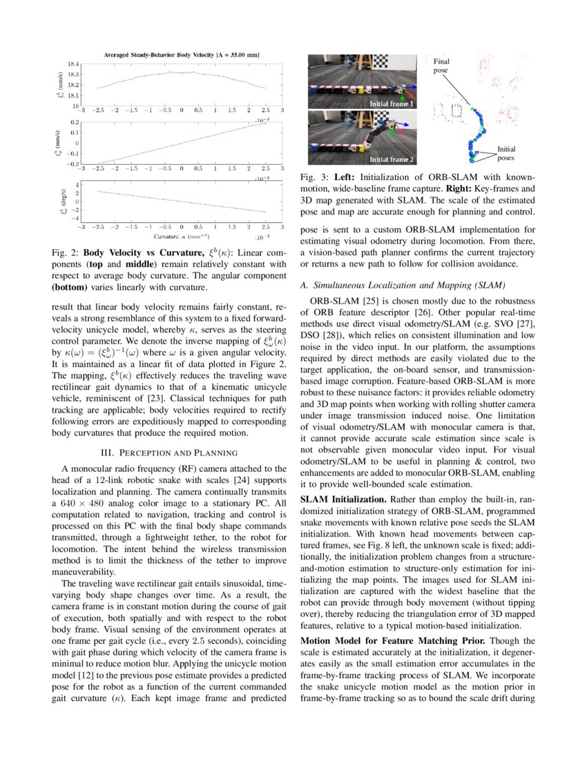 Autonomous, Monocular, Vision-Based Snake Robot Navigation and Traversal of Cluttered ...
