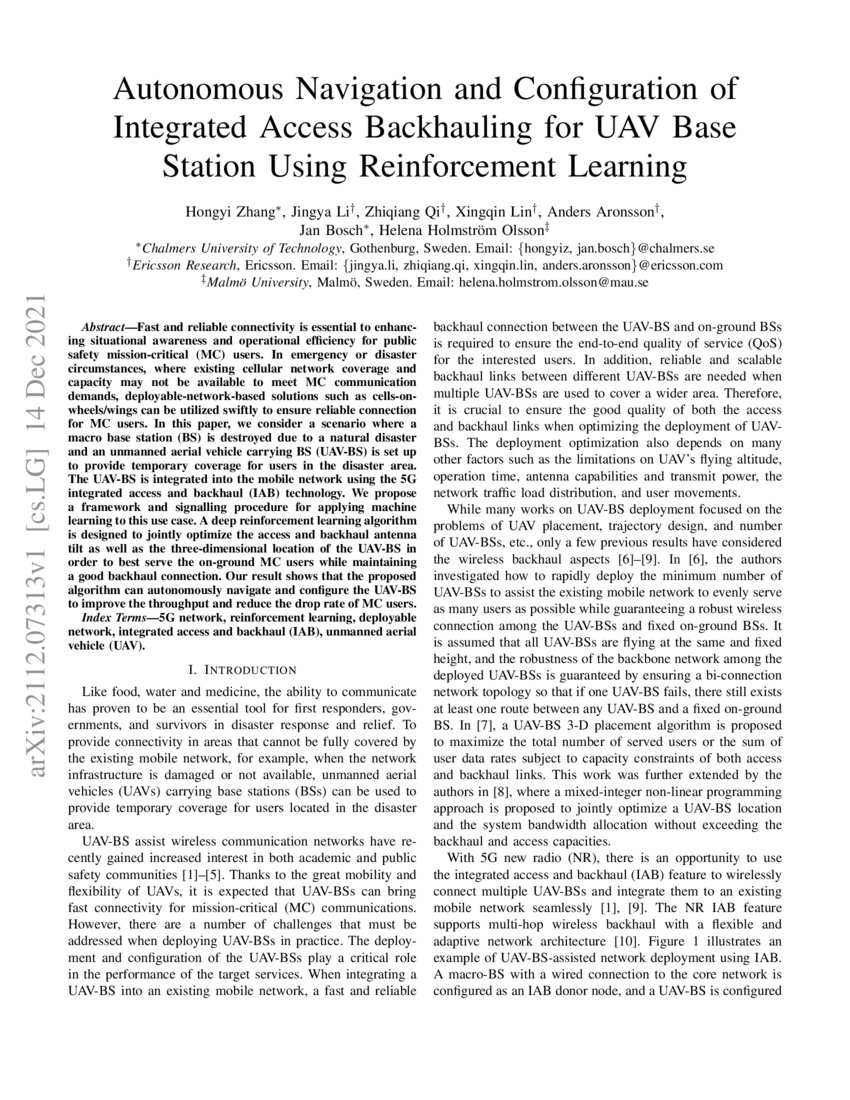 Autonomous Navigation and Configuration of Integrated Access ...