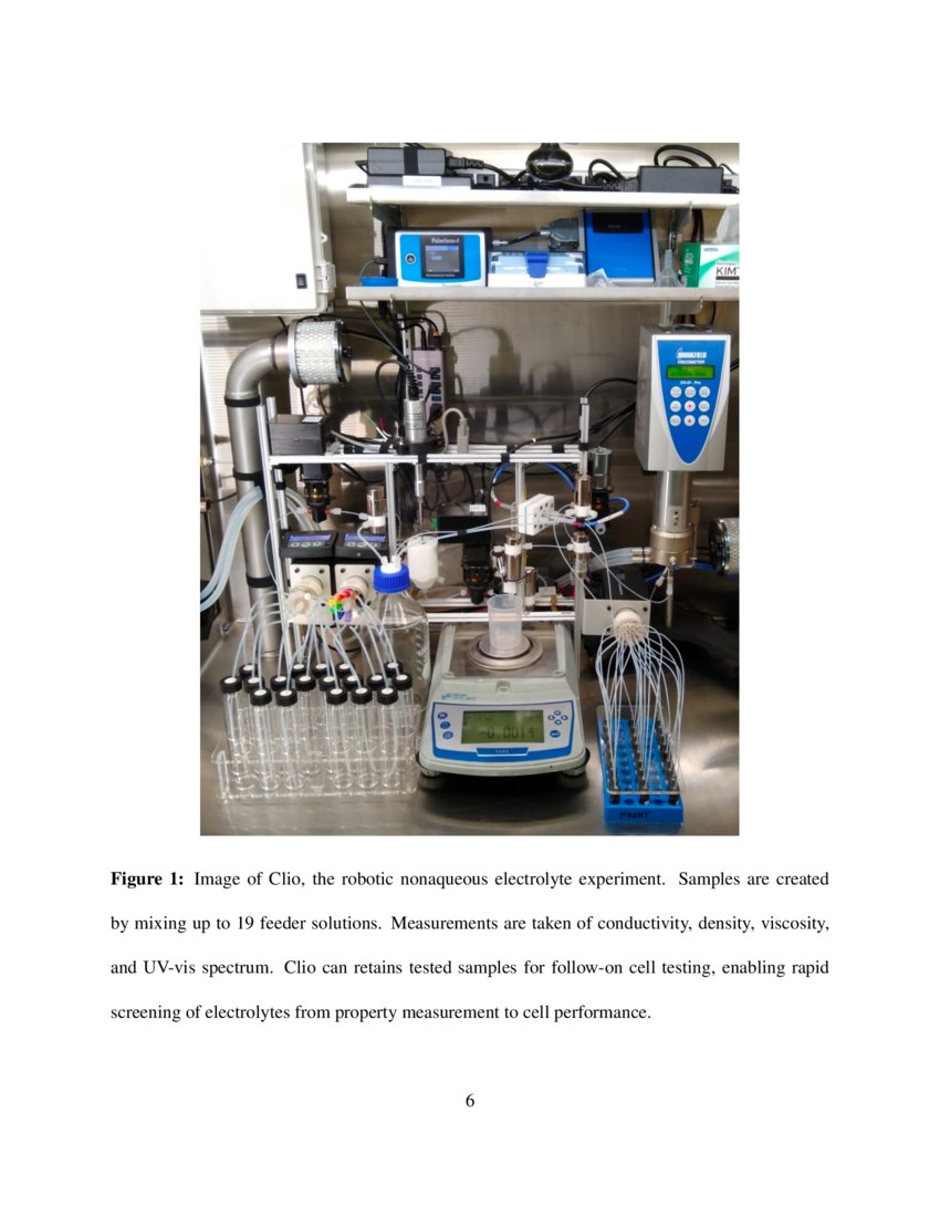 Autonomous optimization of nonaqueous battery electrolytes via robotic ...