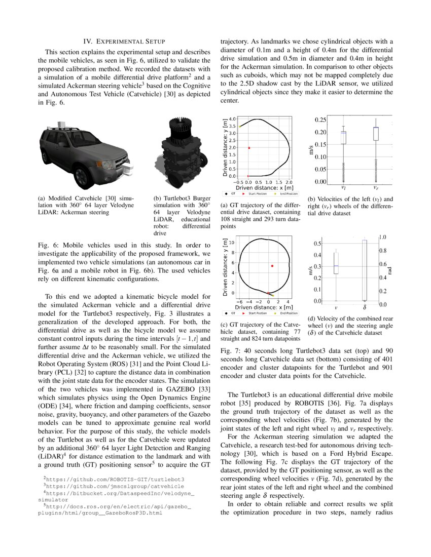 Autonomous Vehicle Calibration via Linear Optimization | DeepAI