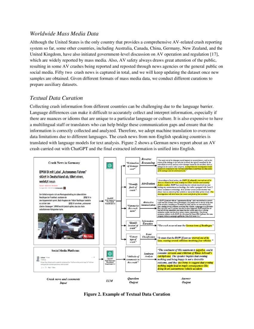 Avoid Autonomous Vehicle Operation Incident Dataset Across The Globe Deepai