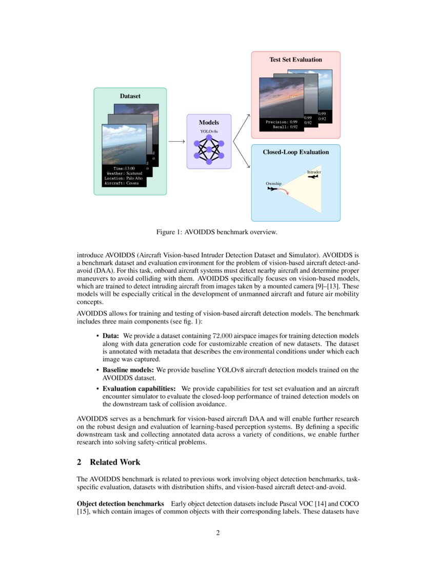 Avoidds Aircraft Vision Based Intruder Detection Dataset And Simulator