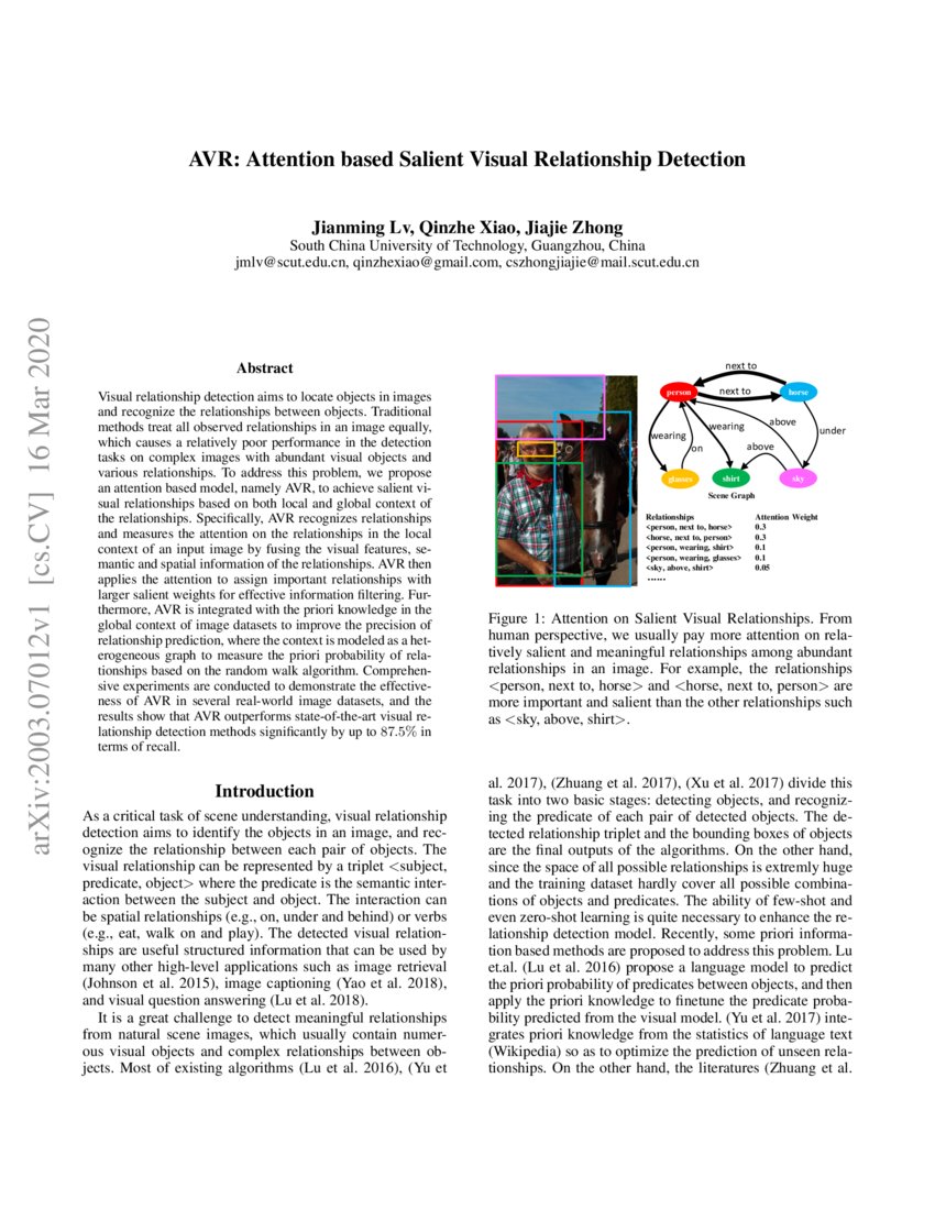 Avr Attention Based Salient Visual Relationship Detection Deepai 3718
