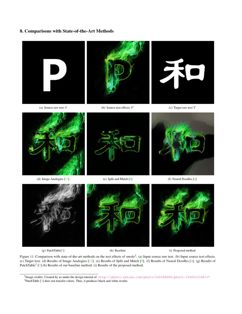 Awesome Typography: Statistics-Based Text Effects Transfer | DeepAI