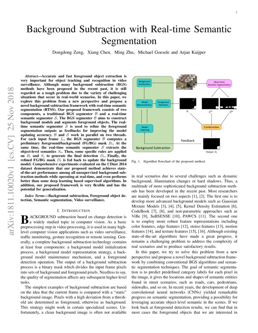 Background Subtraction With Real Time Semantic Segmentation Deepai 6955