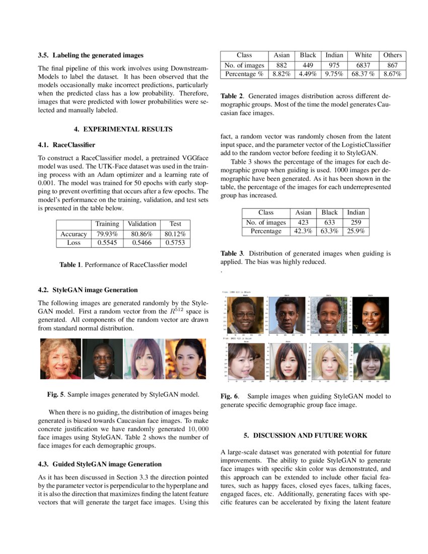 Balanced Face Dataset: Guiding StyleGAN to Generate Labeled Synthetic Face Image Dataset for ...