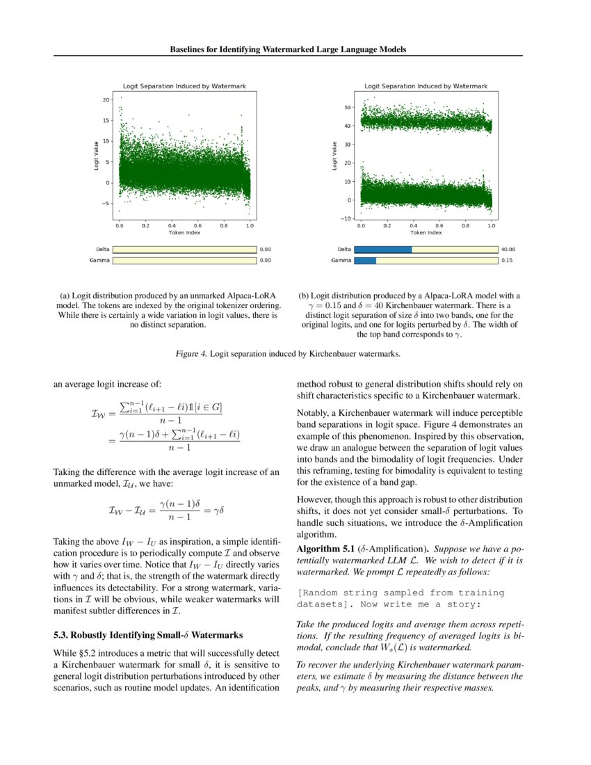 Baselines for Identifying Watermarked Large Language Models | DeepAI
