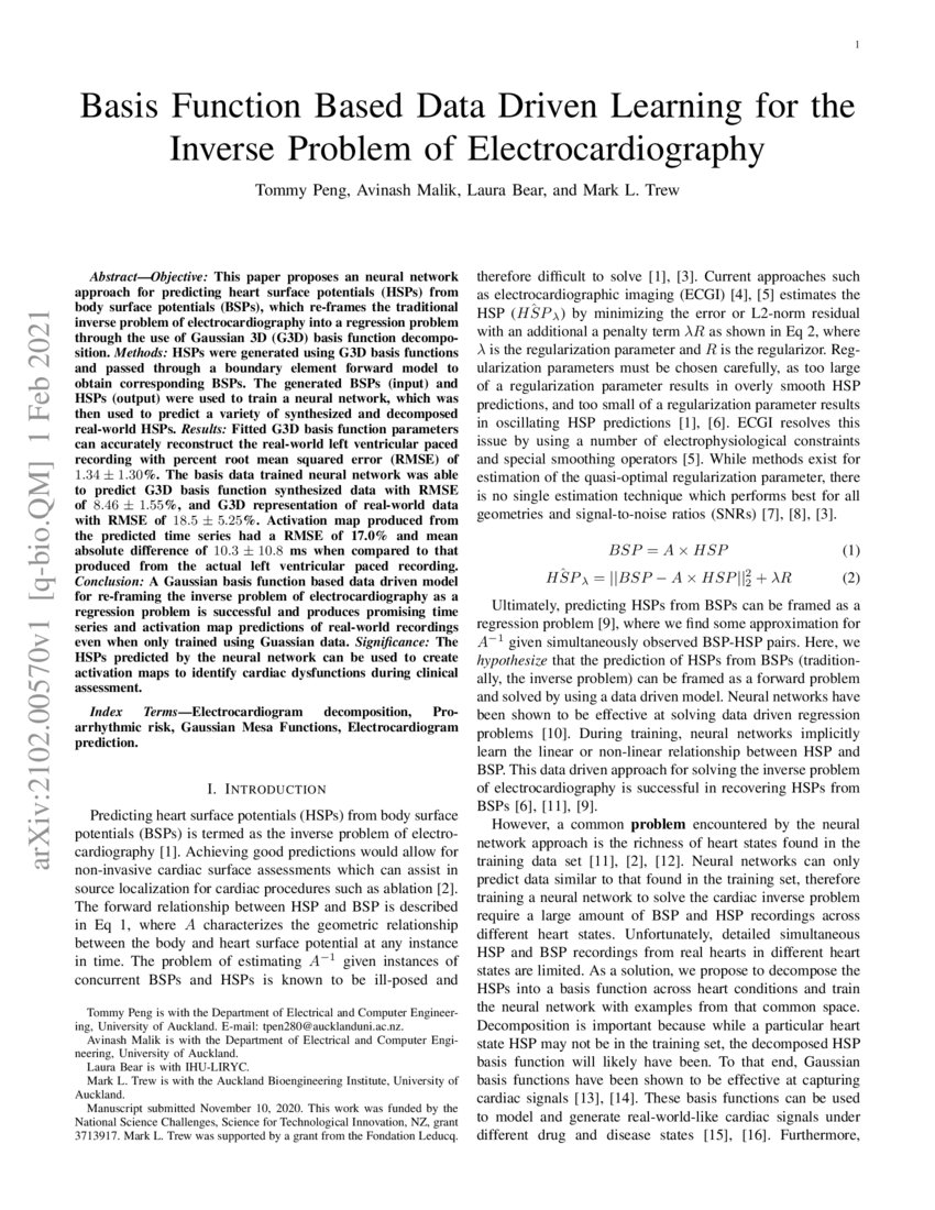 Basis Function Based Data Driven Learning for the Inverse Problem of ...
