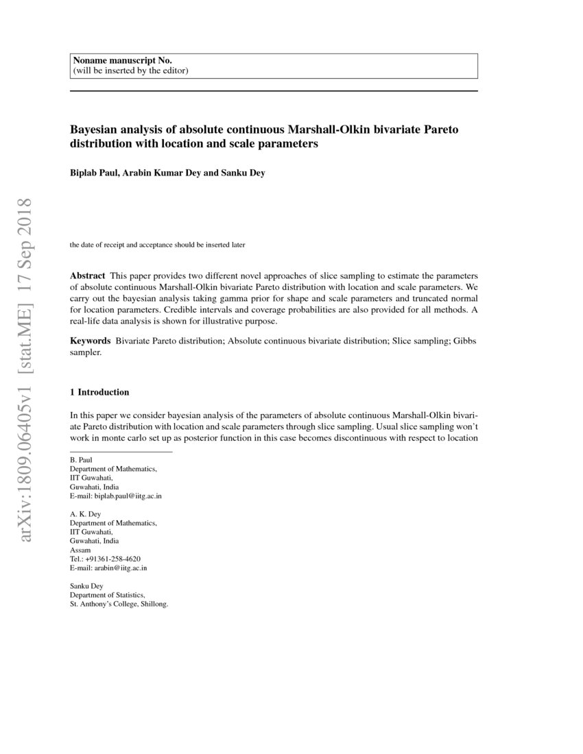 Bayesian Analysis Of Absolute Continuous Marshall Olkin Bivariate