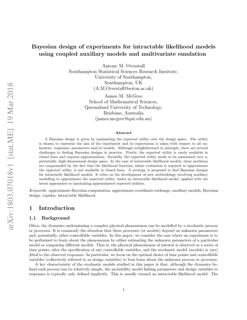 Bayesian Design Of Experiments For Intractable Likelihood Models Using Coupled Auxiliary Models