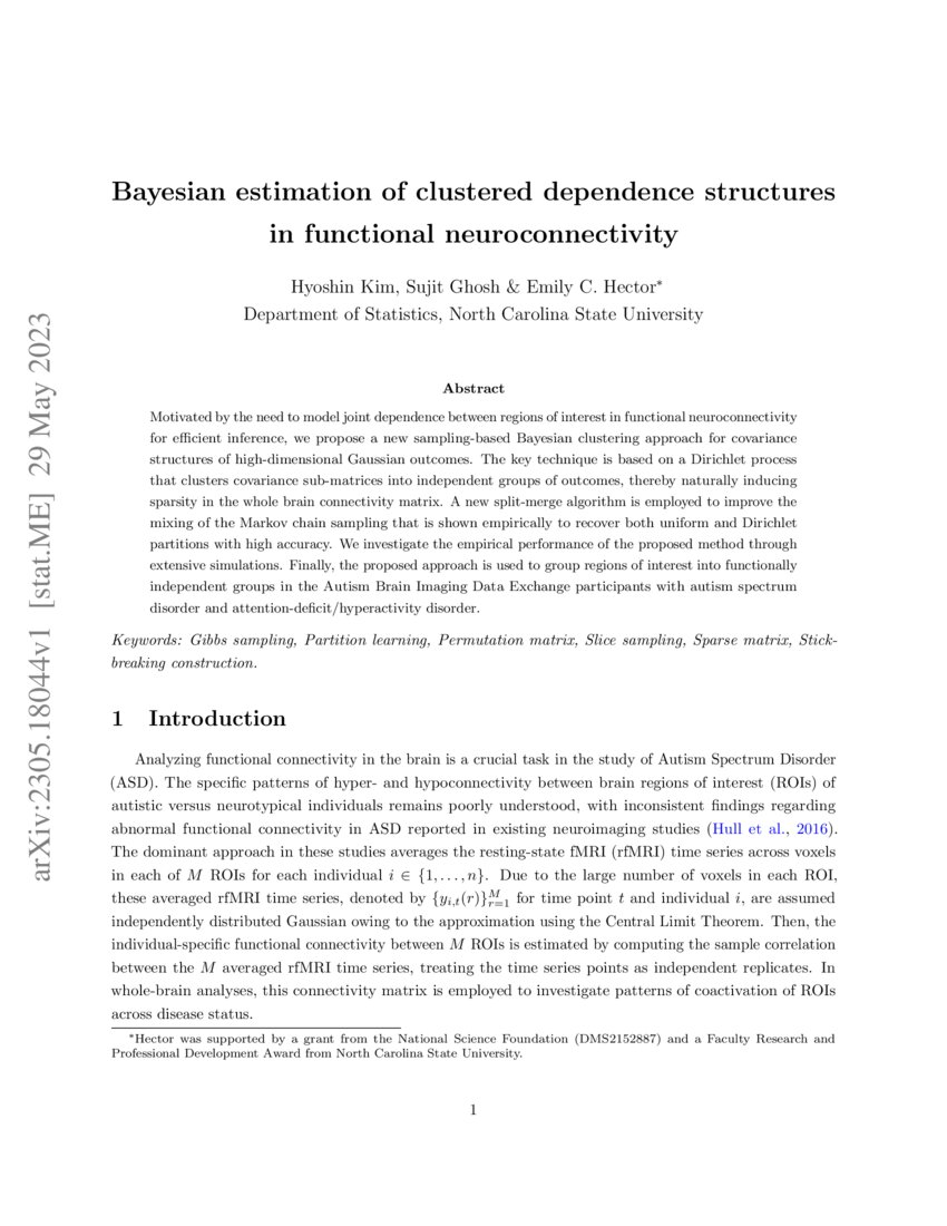 Bayesian Estimation Of Clustered Dependence Structures In Functional