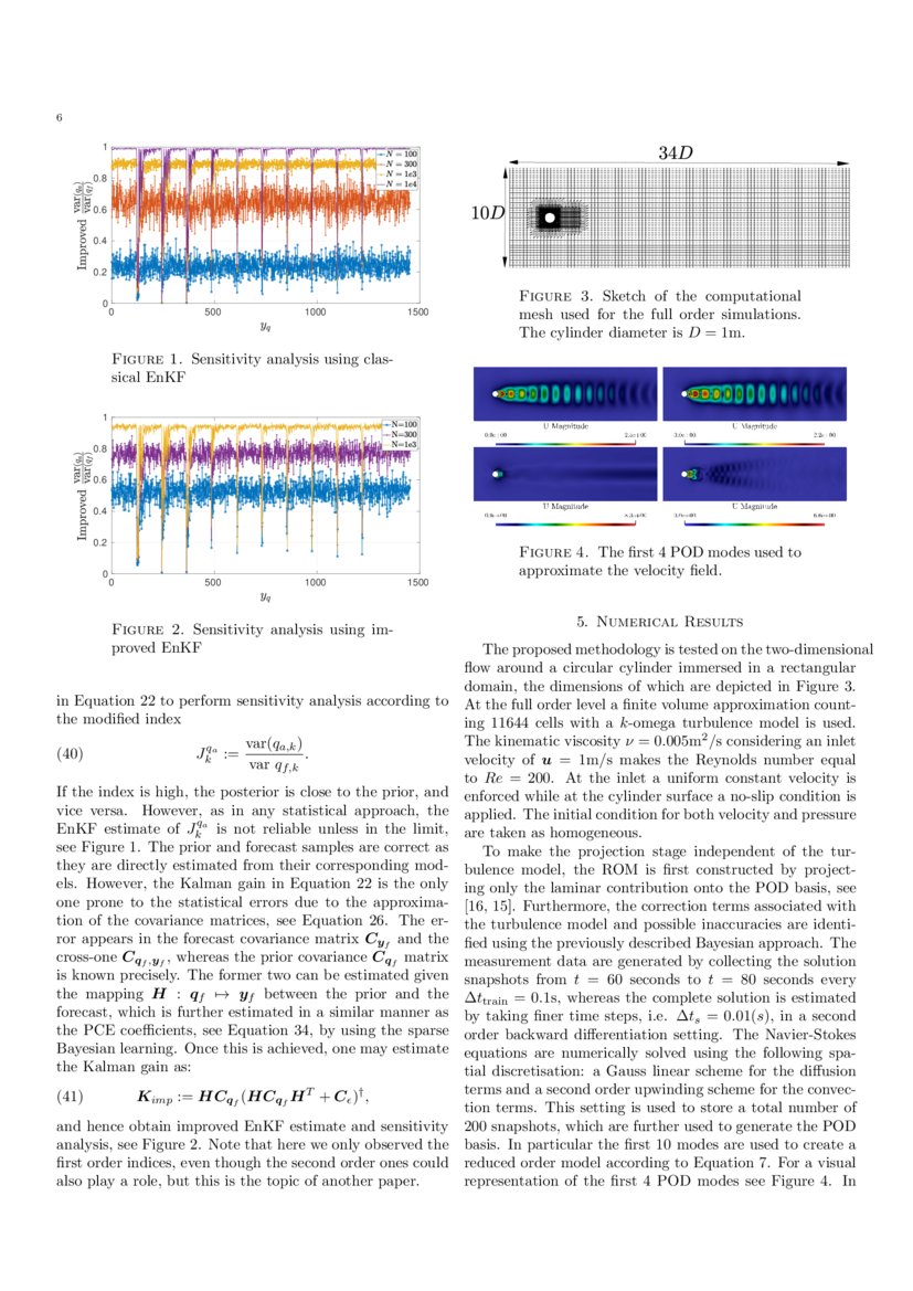 Bayesian Identification Of A Projection Based Reduced Order Model For