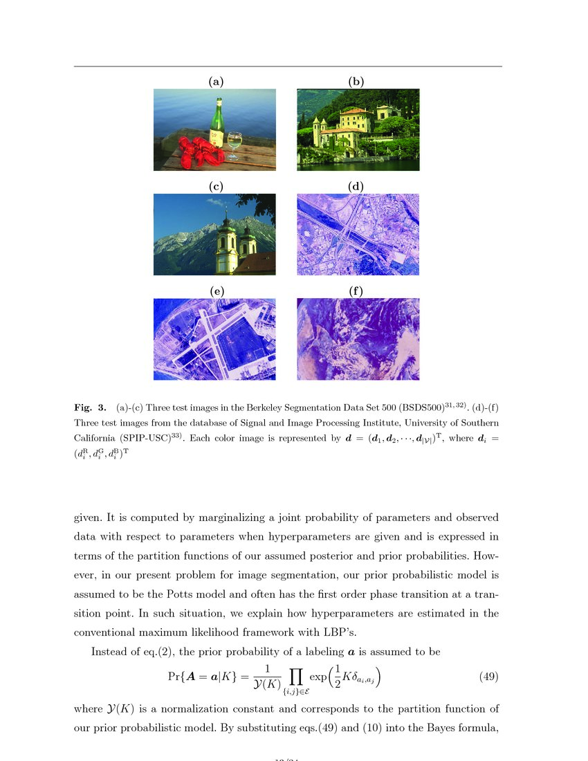 Bayesian Image Segmentations By Potts Prior And Loopy Belief Propagation Deepai 