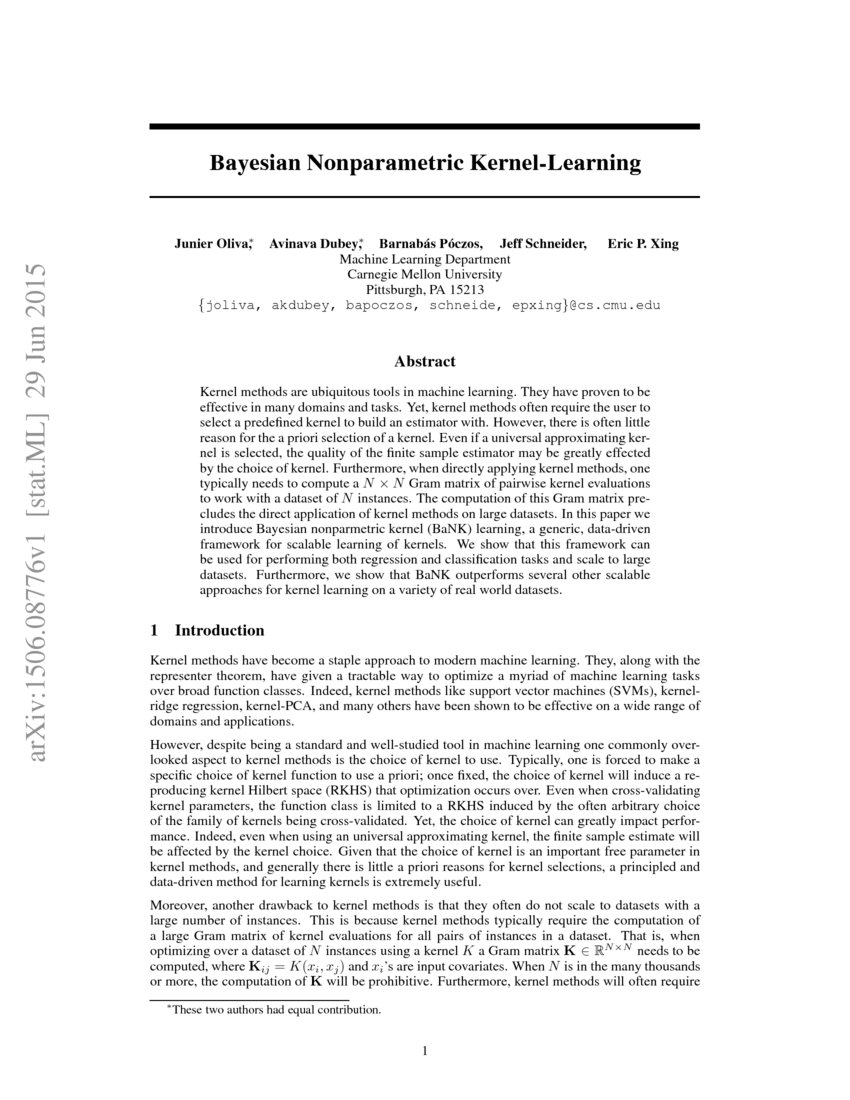Bayesian Nonparametric Kernel-Learning | DeepAI