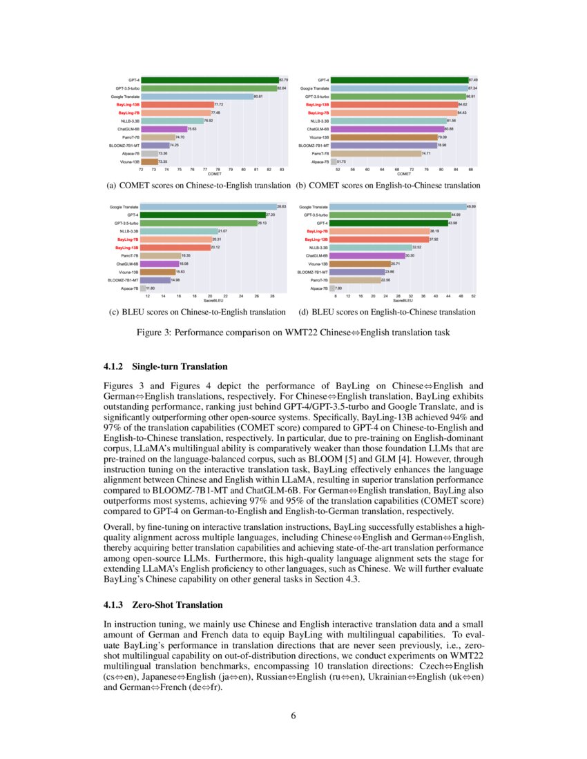 BayLing: Bridging Cross-lingual Alignment and Instruction Following through Interactive ...