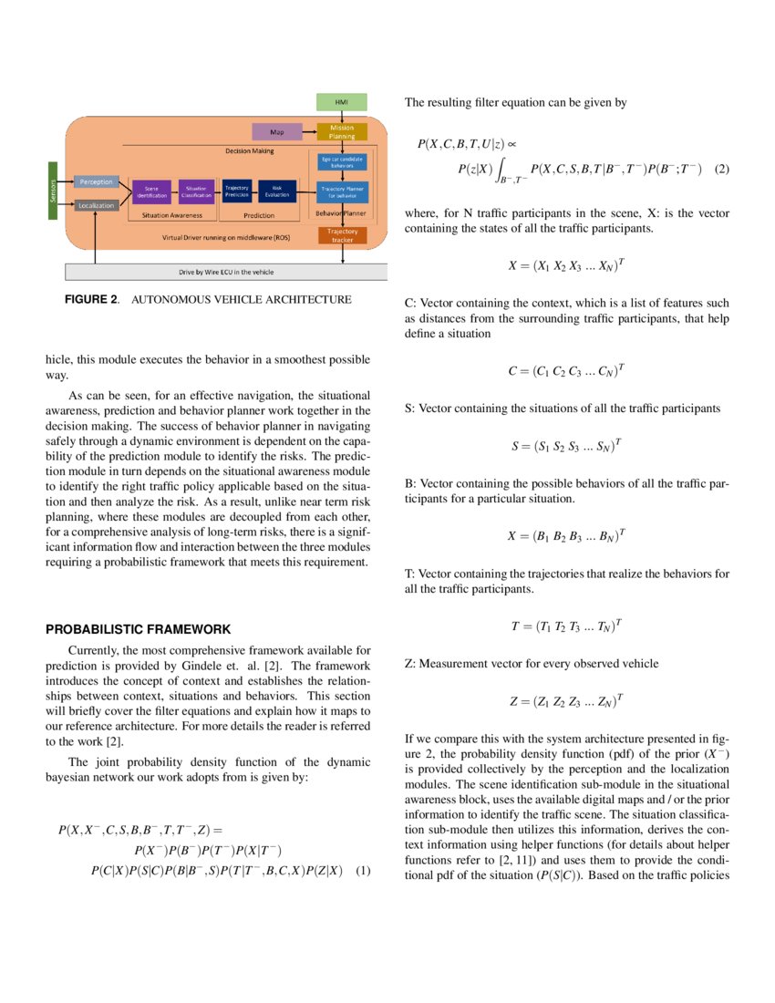 Behavior Identification and Prediction for a Probabilistic Risk Framework | DeepAI