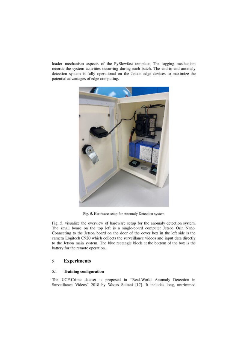 Benchmarking Anomaly Detection System on various Jetson Edge Devices ... Benchmarking Anomaly Detection System on various Jetson Edge Devices ...