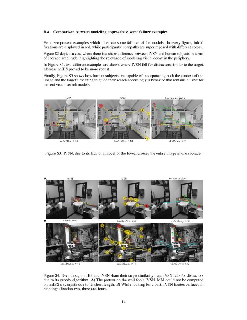 Benchmarking Human Visual Search Computational Models In Natural Scenes Models Comparison And