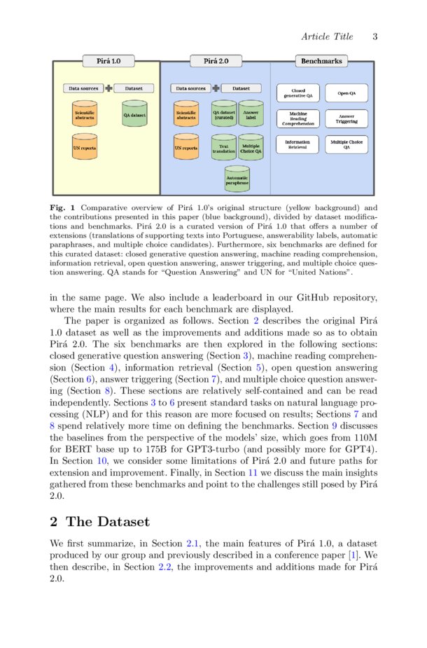 Benchmarks For Pirá 20 A Reading Comprehension Dataset About The Ocean The Brazilian Coast