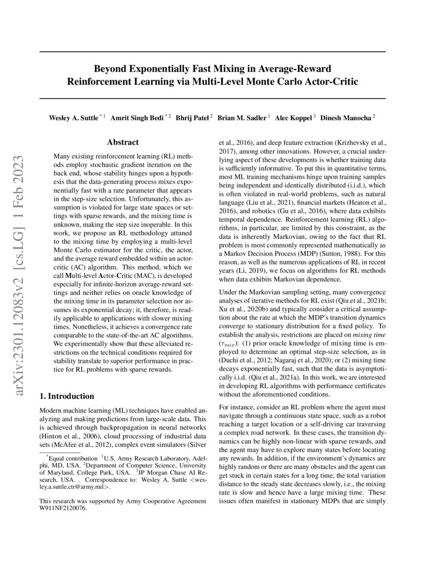 Beyond Exponentially Fast Mixing In Average Reward Reinforcement Learning Via Multi Level Monte