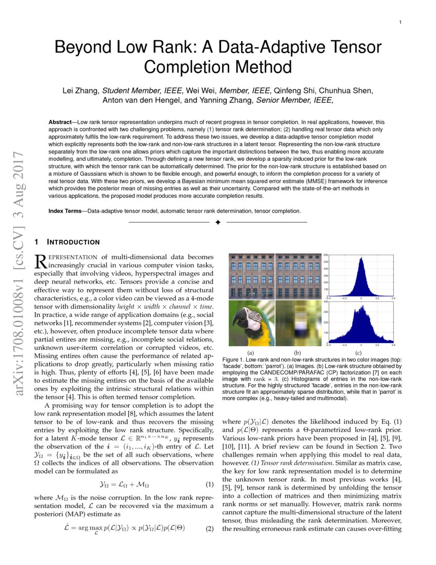 Beyond Low Rank: A Data-Adaptive Tensor Completion Method | DeepAI