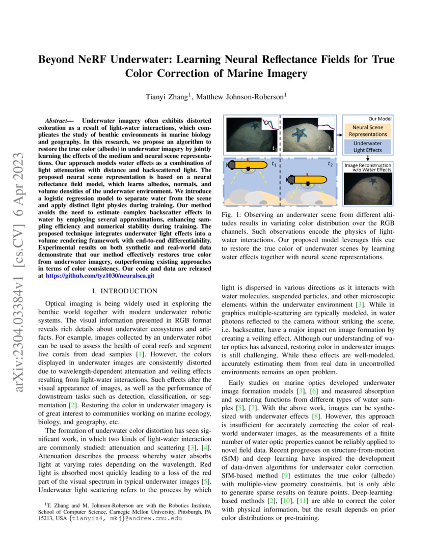 Beyond Nerf Underwater Learning Neural Reflectance Fields For True