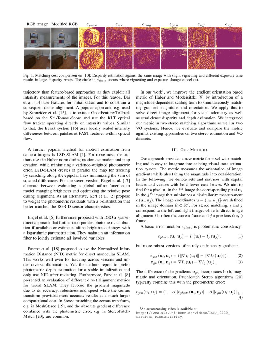 Beyond Photometric Consistency: Gradient-based Dissimilarity for Improving Visual Odometry and ...