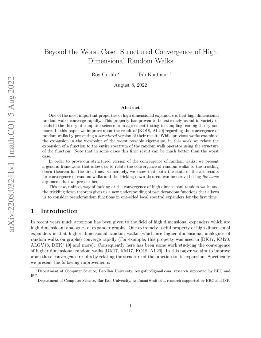 Beyond The Worst Case Structured Convergence Of High Dimensional