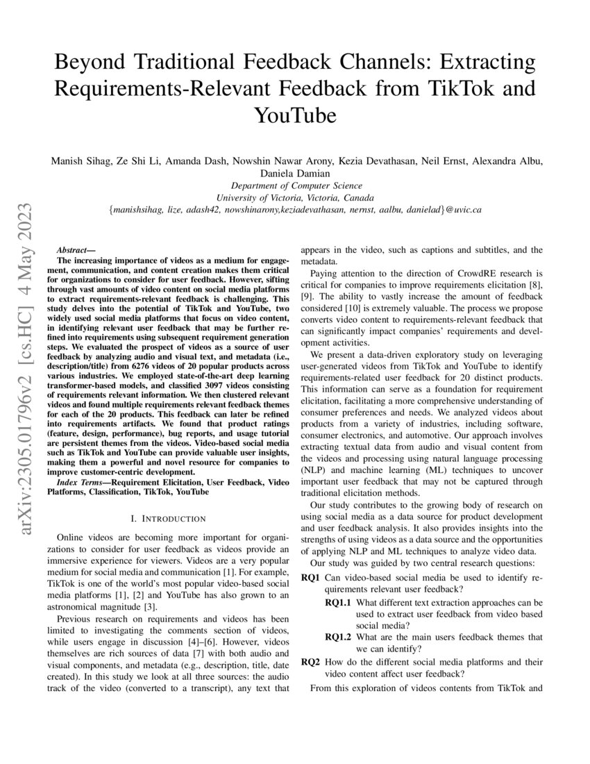 Beyond Traditional Feedback Channels: Extracting Requirements-Relevant ...