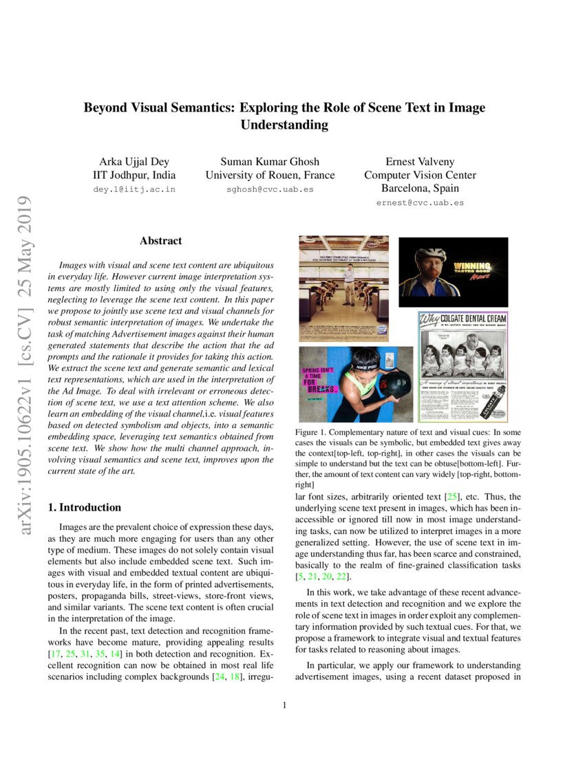 Beyond Visual Semantics: Exploring the Role of Scene Text in Image ...