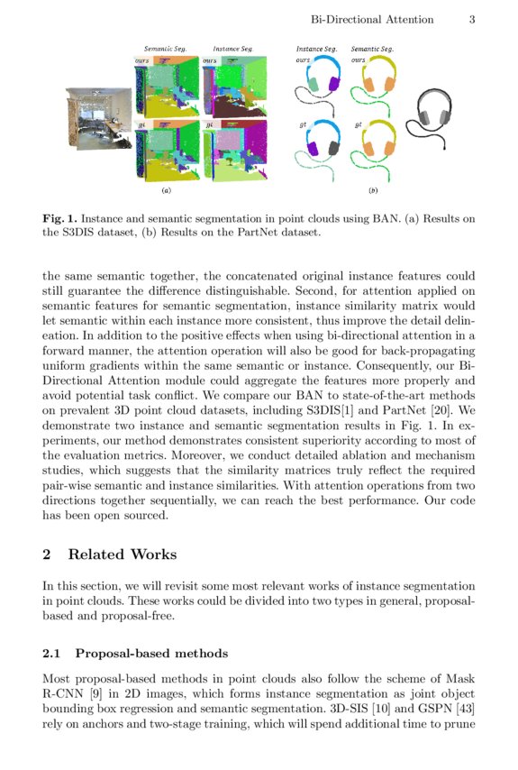 Bi-Directional Attention for Joint Instance and Semantic Segmentation in Point Clouds | DeepAI