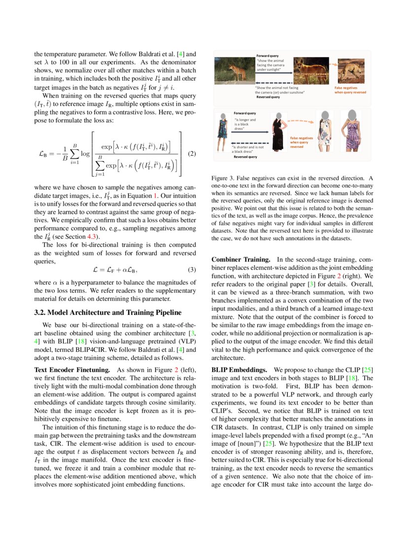 Bi Directional Training For Composed Image Retrieval Via Text Prompt Learning Deepai